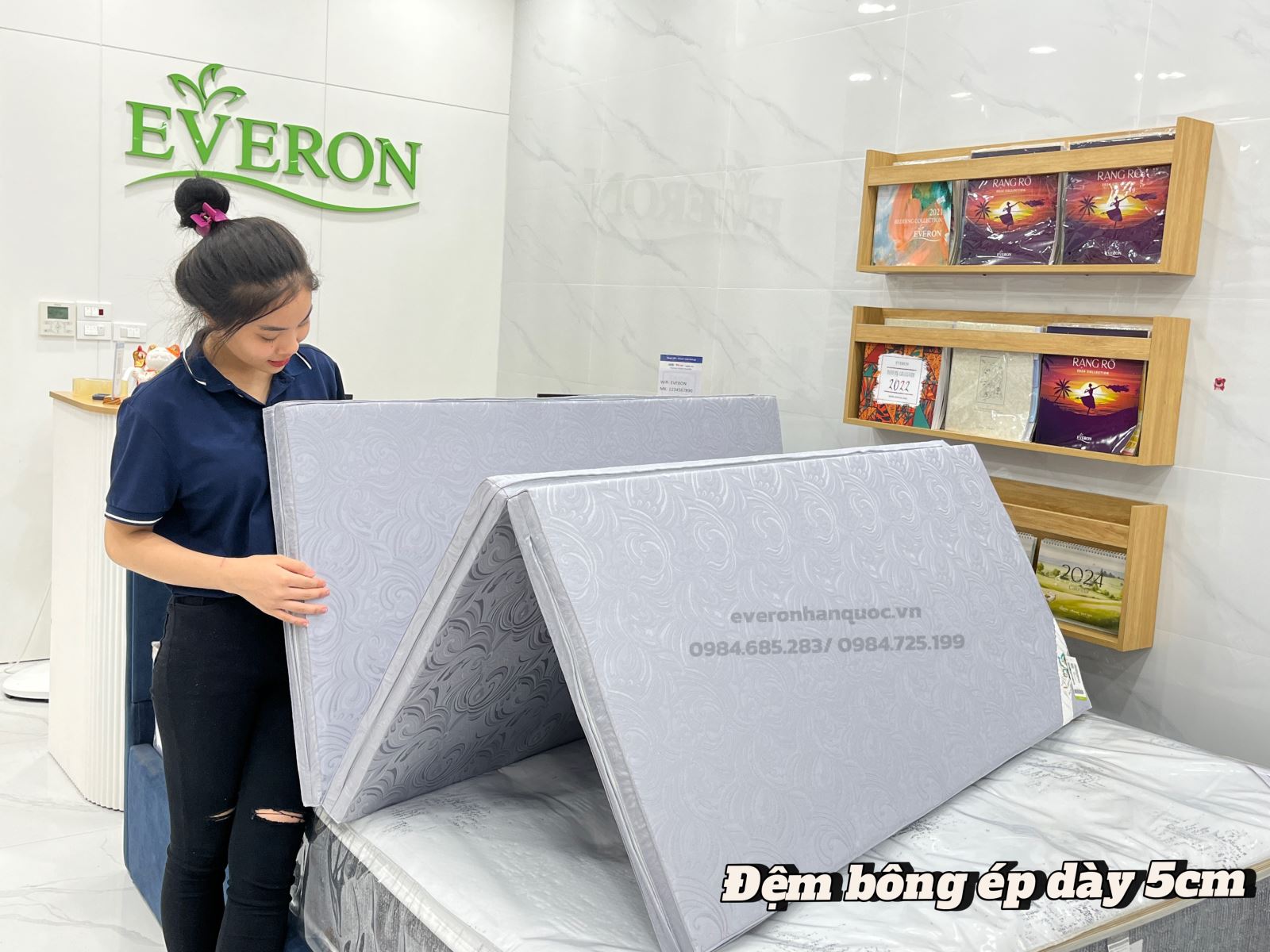 Đệm bông ép Everon 9cm, Bảng giá đệm 9 phân rẻ nhất năm 2024