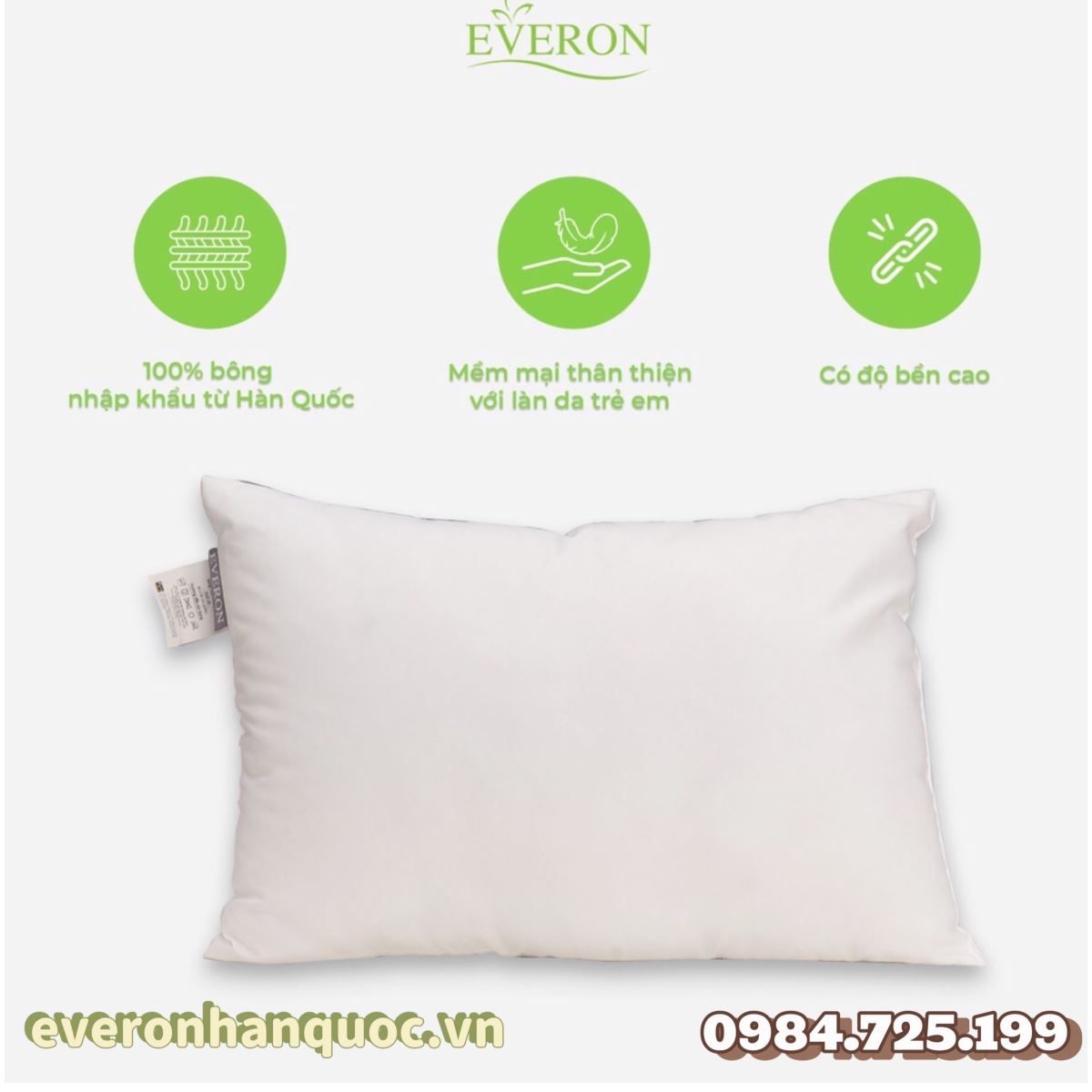 Bảng giá ruột gối mỏng Everon